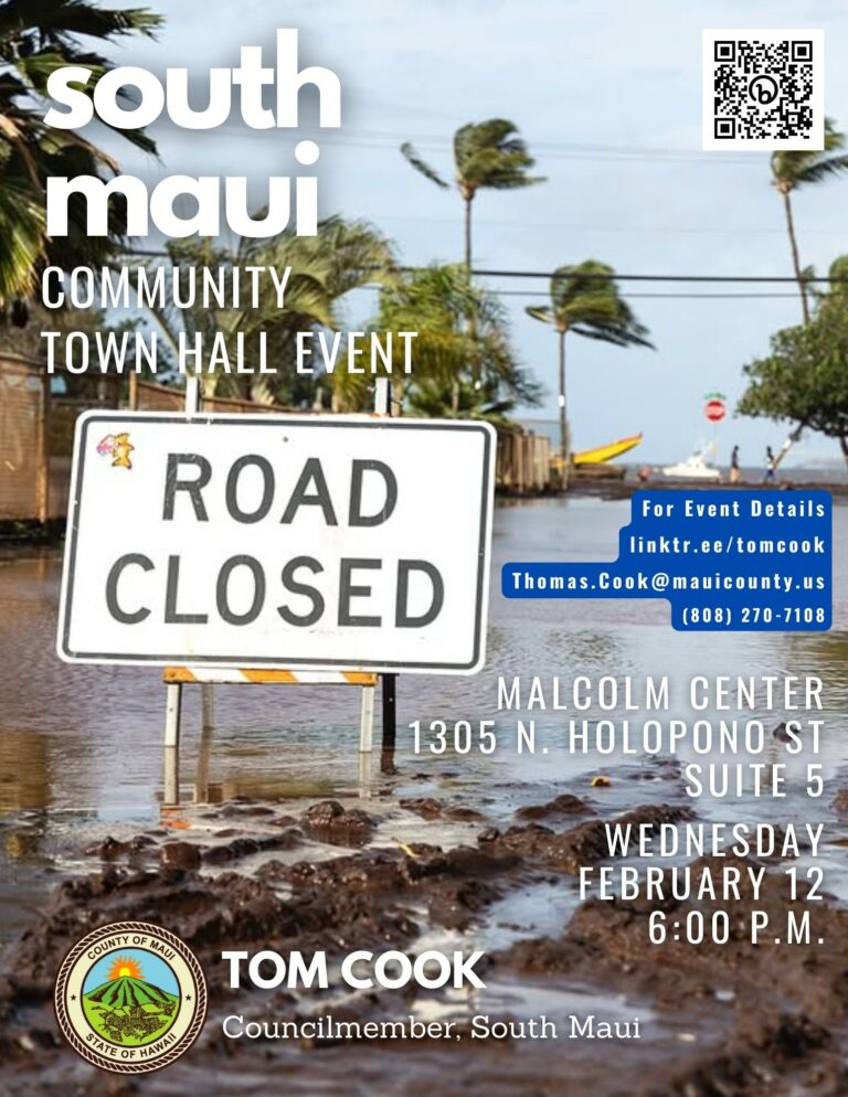 South Maui community townhall on flood mitigation to be held Wednesday ...